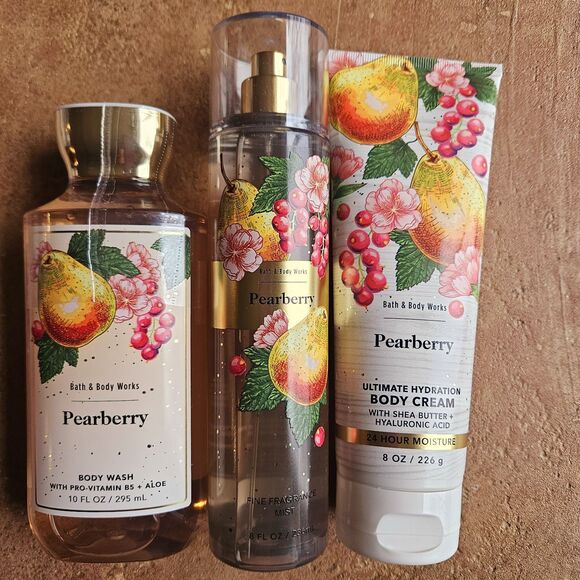 Bath & Body Works | Bath & Body | New Bath Body Works Pearberry 3 Pc ...
